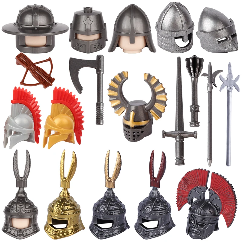 Medieval-Military-Castle-Knight-Building-Blocks-Soldier-Figures-Weapon ...
