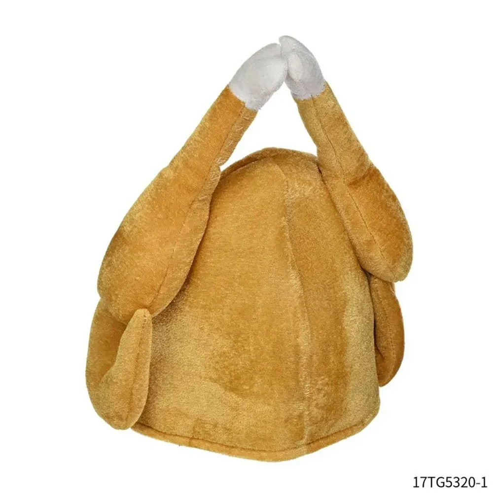 Plush-Roasted-Turkey-Hat-Decor-Hat-Cooked-Chicken-Bird-Secret-For ...
