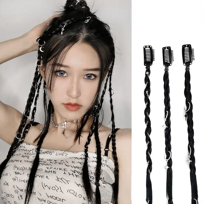 2pcs-set-Y2K-Boxing-Braids-Girls-Cool-Fashion-hair-Braide-Women-Fried ...