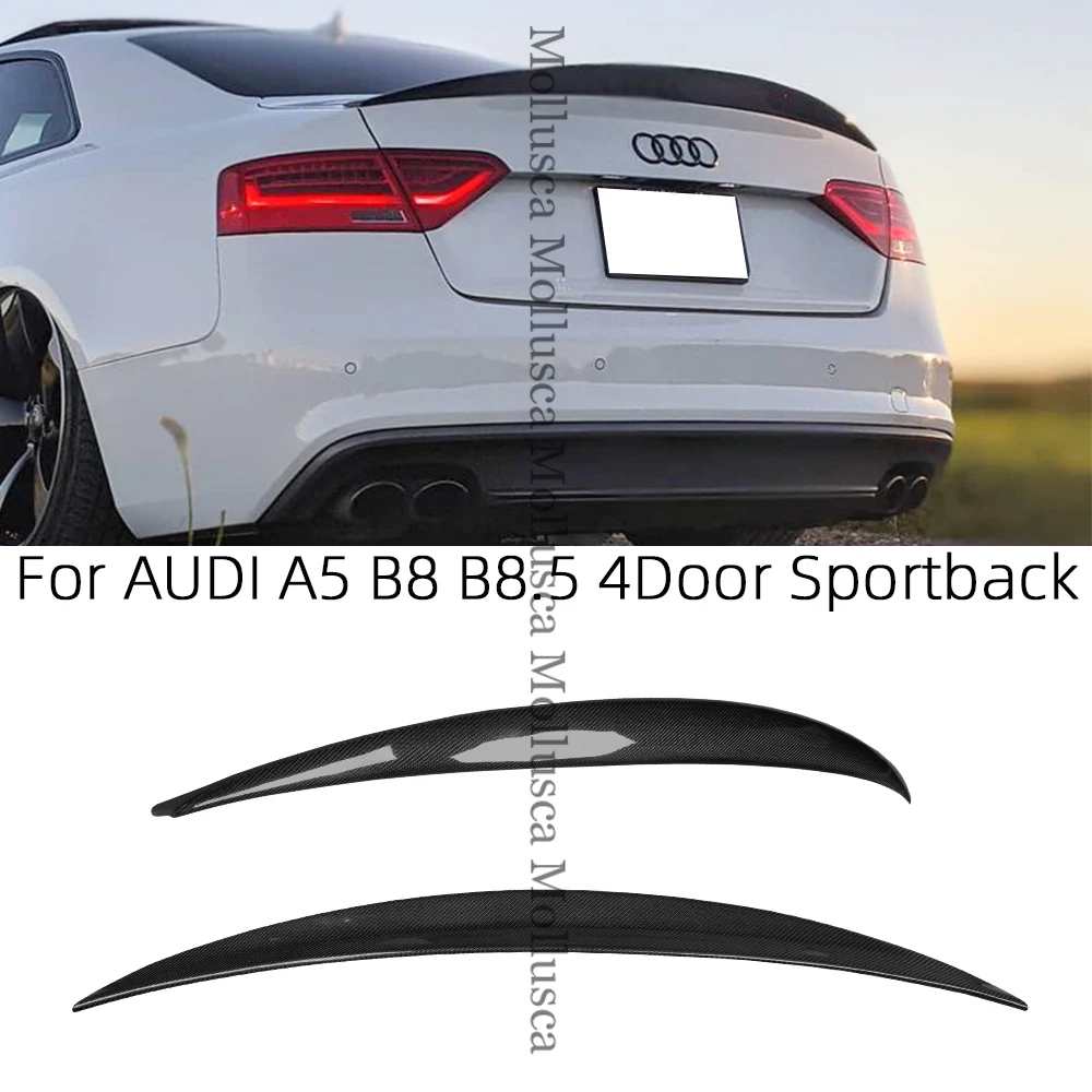 For AUDI A5 B8 B8.5 4Door Sportback 8TA HK Style Carbon fiber Rear ...