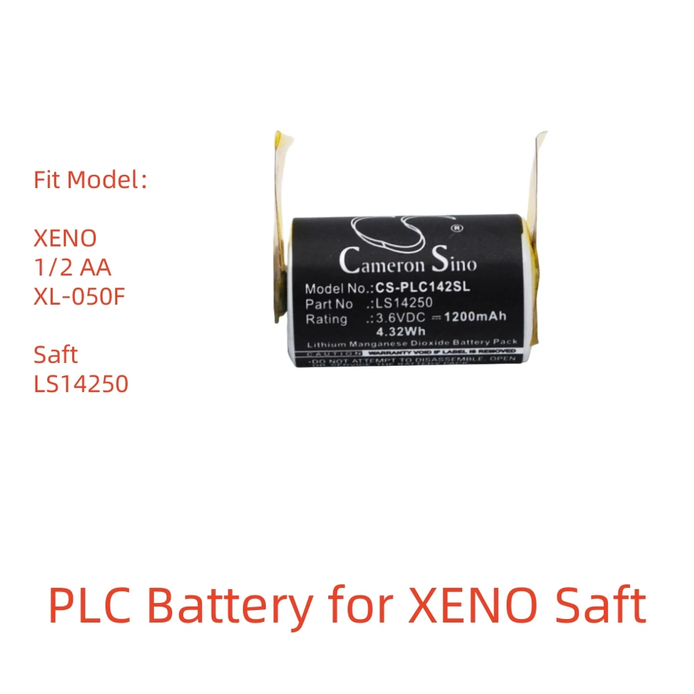 Li-MnO2 PLC Battery for XENO Saft,3.6V,1200mAh,1/2 AA XL-050F LS14250 ...
