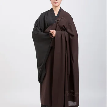 145-185cm Buddhist Robes Cloak for Adults Monk Haiqing Meditation Dress ...