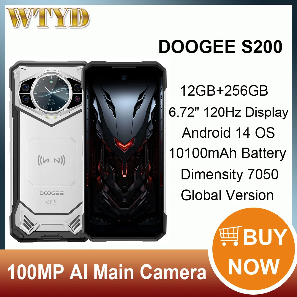 DOOGEE-S200-5G-Rugged-Phone-6-72-120Hz-Display-12GB-RAM-256GB-ROM-100MP ...