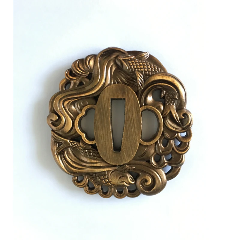 High-grade Zinc Alloy Sword Fittings Tsuba for Japanese Samurai Katana ...