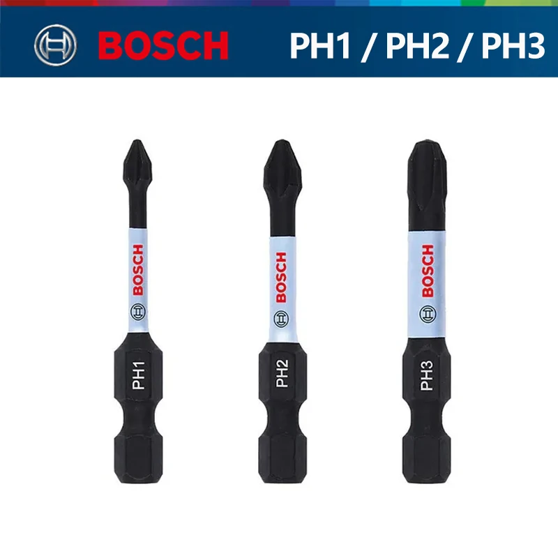 Bosch 50mm Phillips #1 #2 #3 Impact Drill PH1 PH2 PH3 Cordless ...