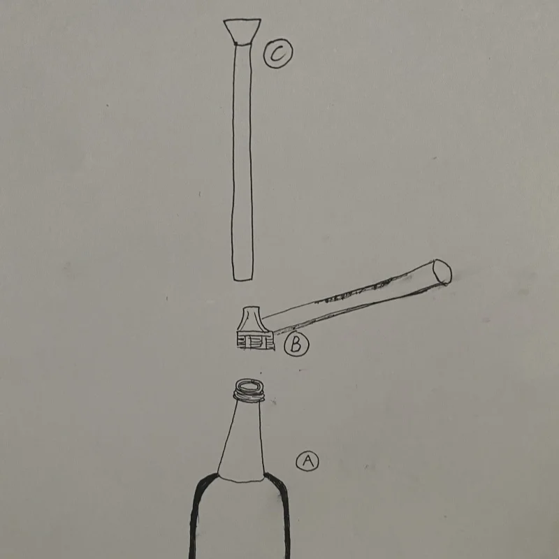 Viajar-Water-top-hookah-Puff-toppuff-downstem-tornillo-en-botella ...