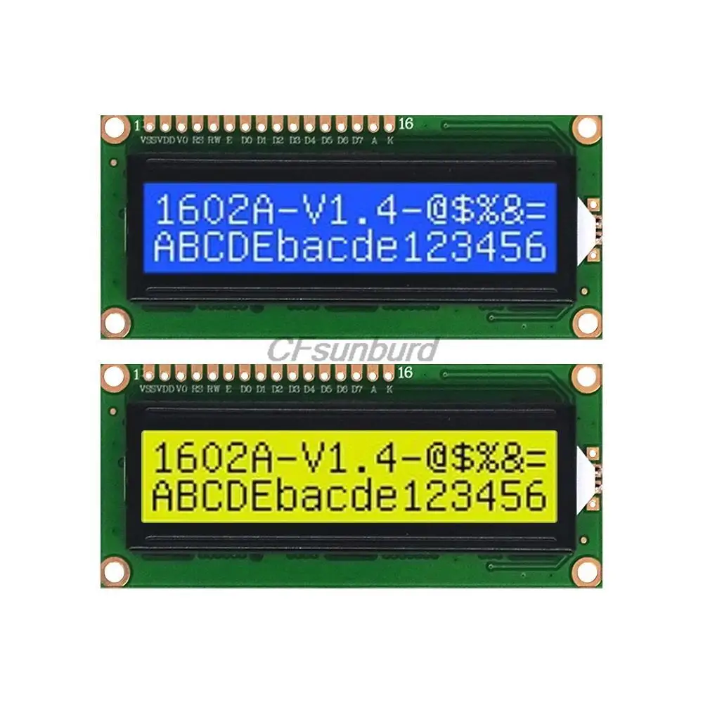 1PCS-LCD1602-1602-module-green-screen-16x2-Character-LCD-Display-Module ...