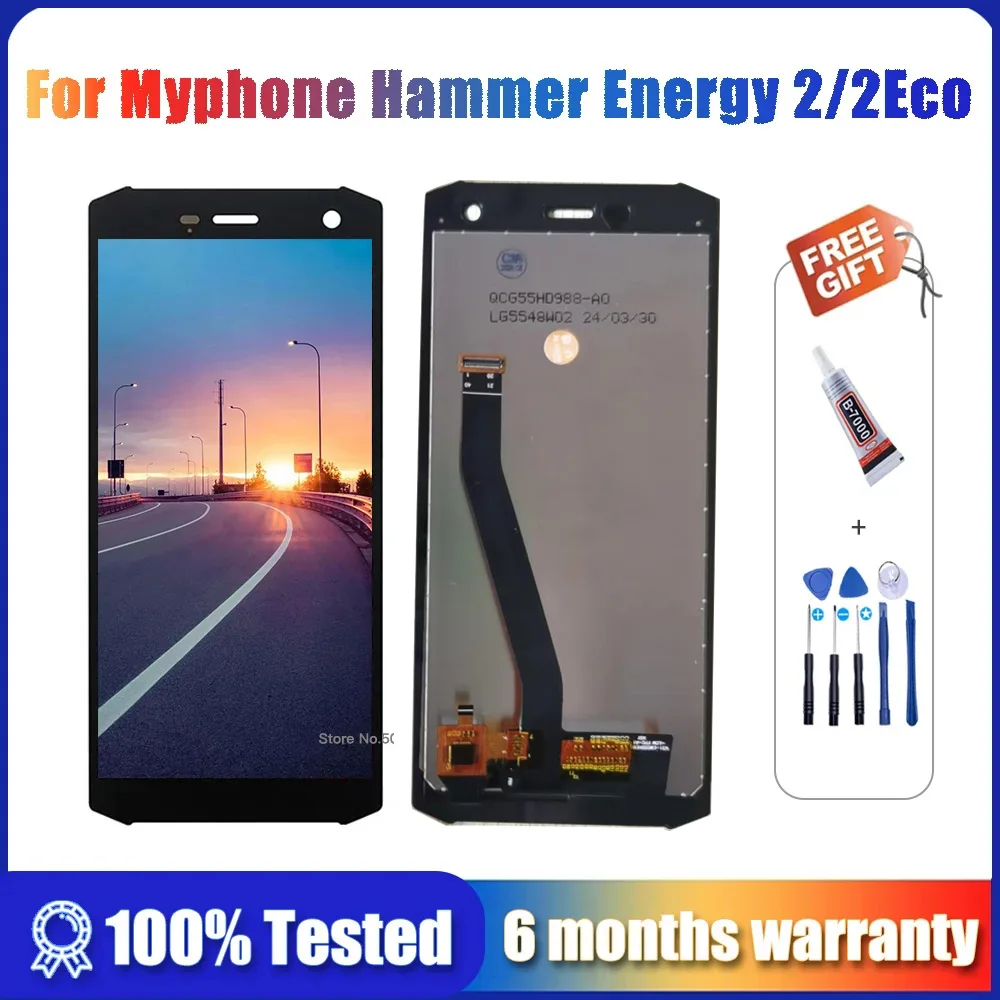 High-Quality-Touch-Screen-For-Myphone-Hammer-Energy-2-LCD-Display-FOR ...
