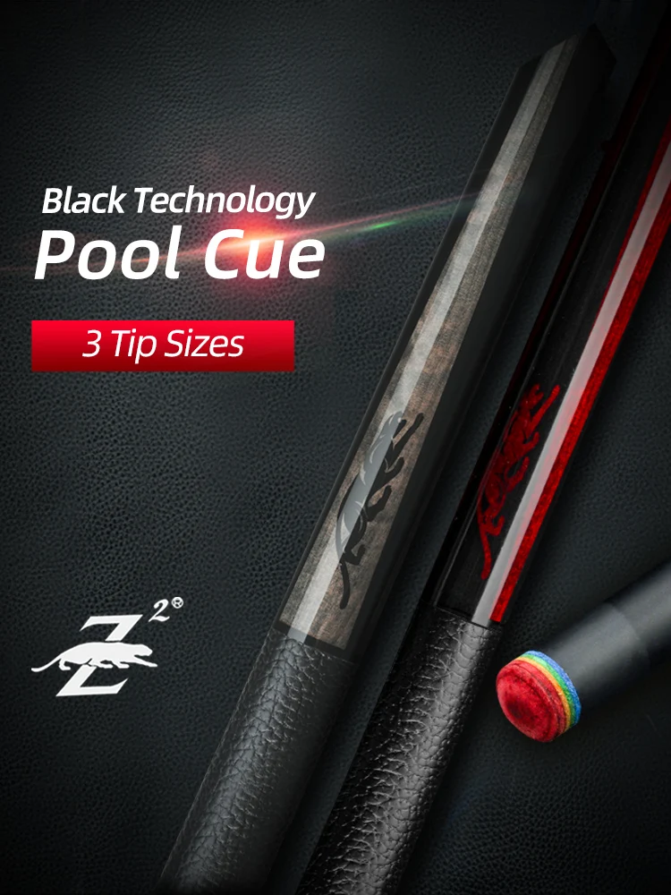 PREOAIDR-3142-King-Billard-Pool-Cue-Maple-Carbon-Shaft-Black-Technology ...