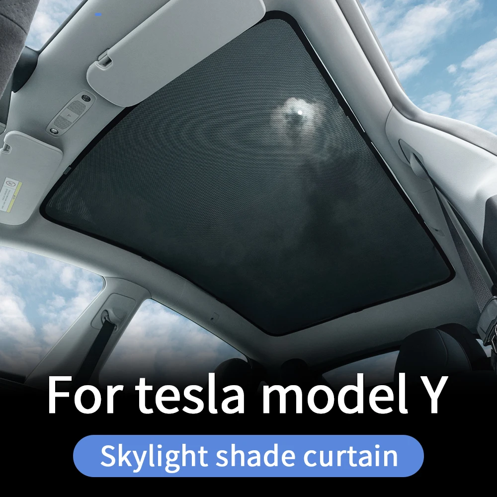 Skylight curtain for tesla model y sunshade Tesla model y accessories ...