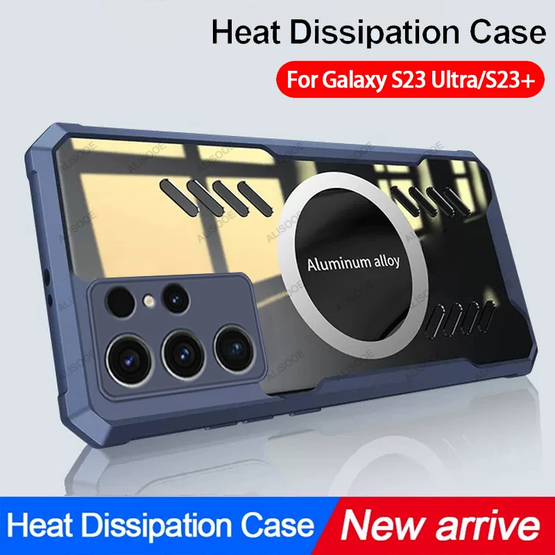 For Samsung Galaxy S23 Ultra Case Transparent Clear Heat Dissipation ...