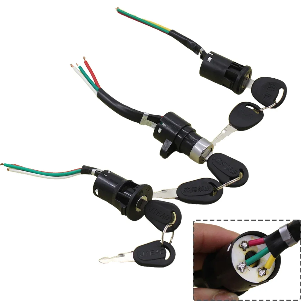 Universal Motorcycle Motorbike E-Bicycle Ignition Switch Key Power Lock ...