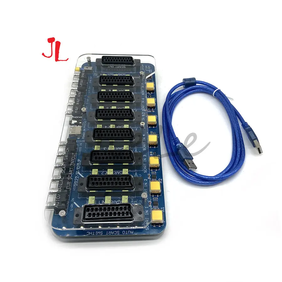 RGBS Video Mini Scart 7 en 1 salida AUTO distribuidor convertidor caja ...