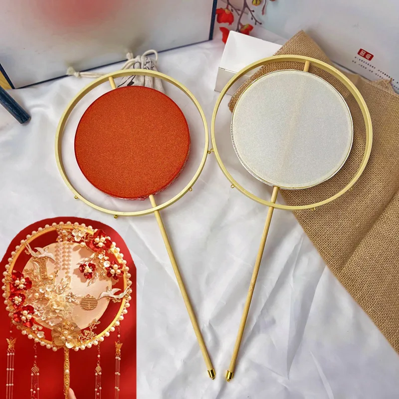 DIY-Chinese-Wedding-Decorative-Fans-For-Bride-Gold-Red-Bridesmaid ...