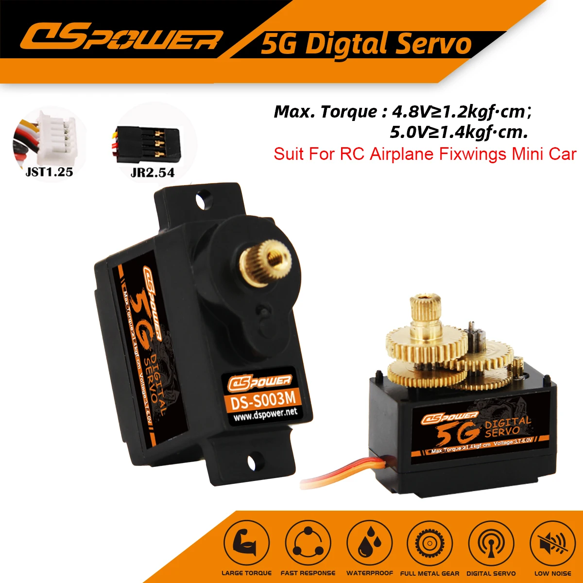 DSpower-Micro-Servo-Digital-5g-engranaje-de-pl-stico-Metal-Mini-Servos ...