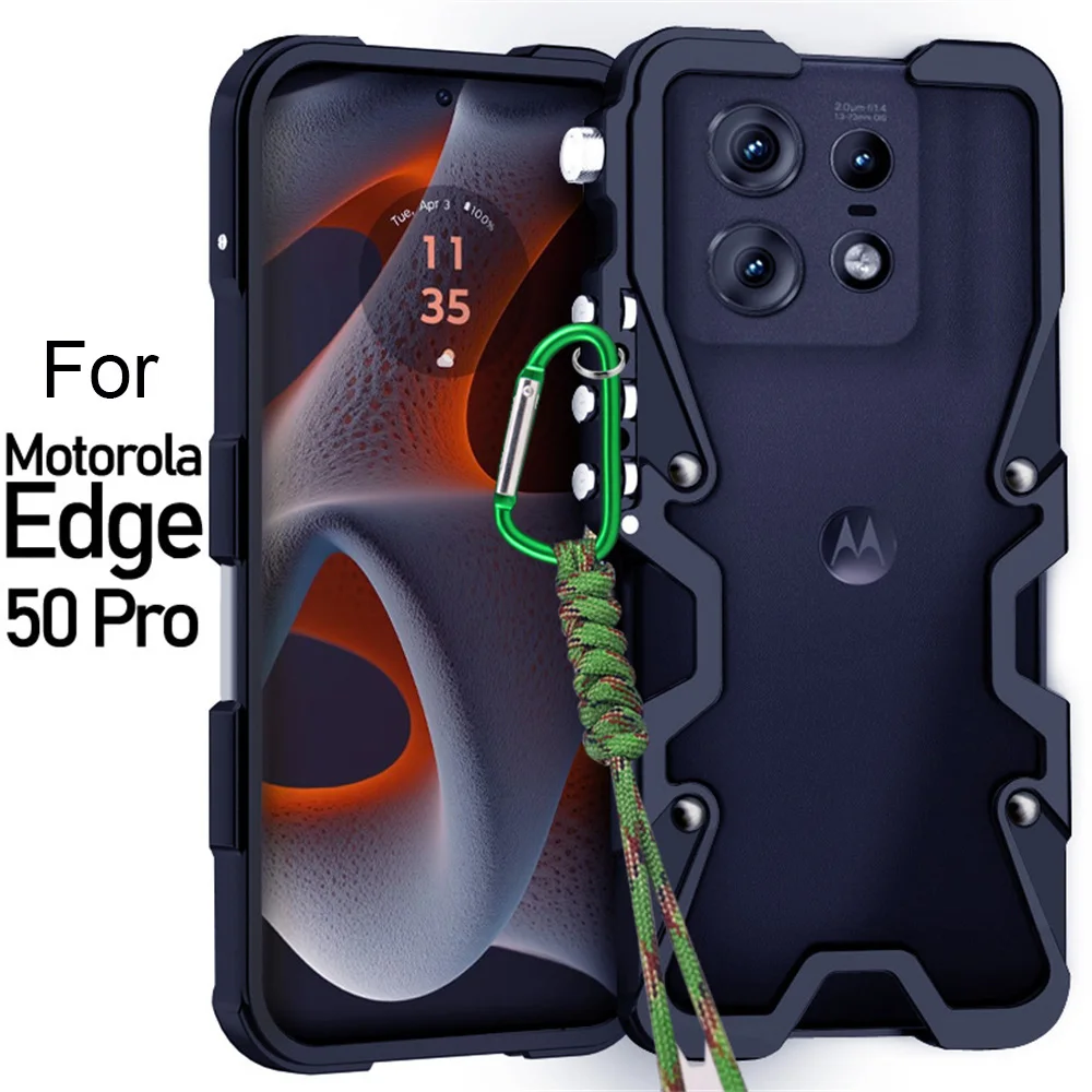 For-Motorola-Edge-50-Pro-Metal-Bumper-Case-Luxury-Aluminum-Cover-High ...