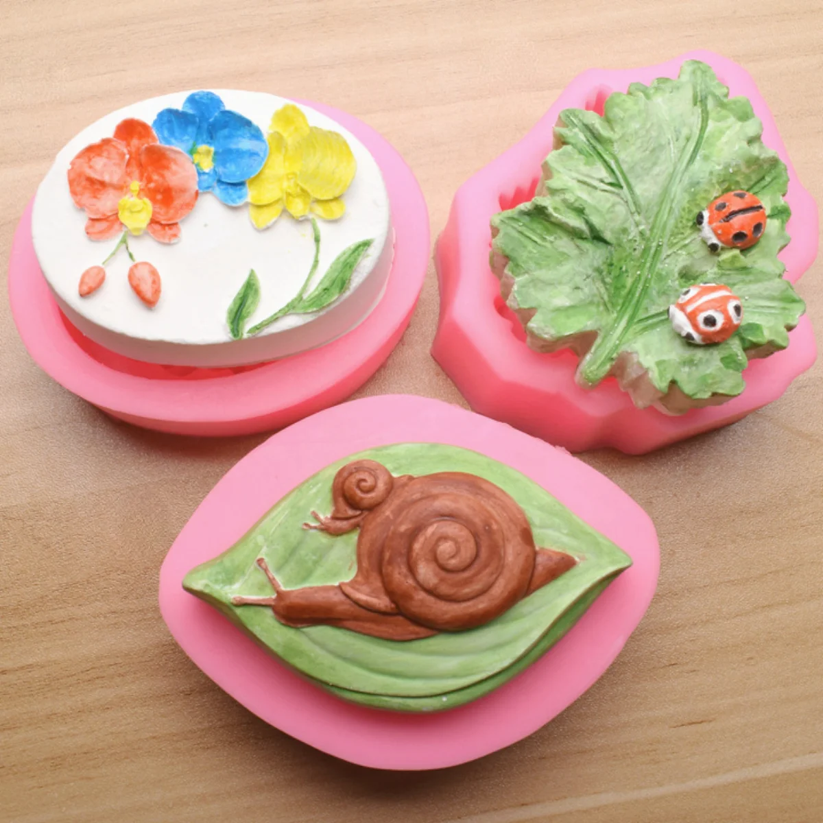 Leaf-Insect-Silicone-Soap-Mould-Flower-Butterfly-Candle-Resin-Plaster ...