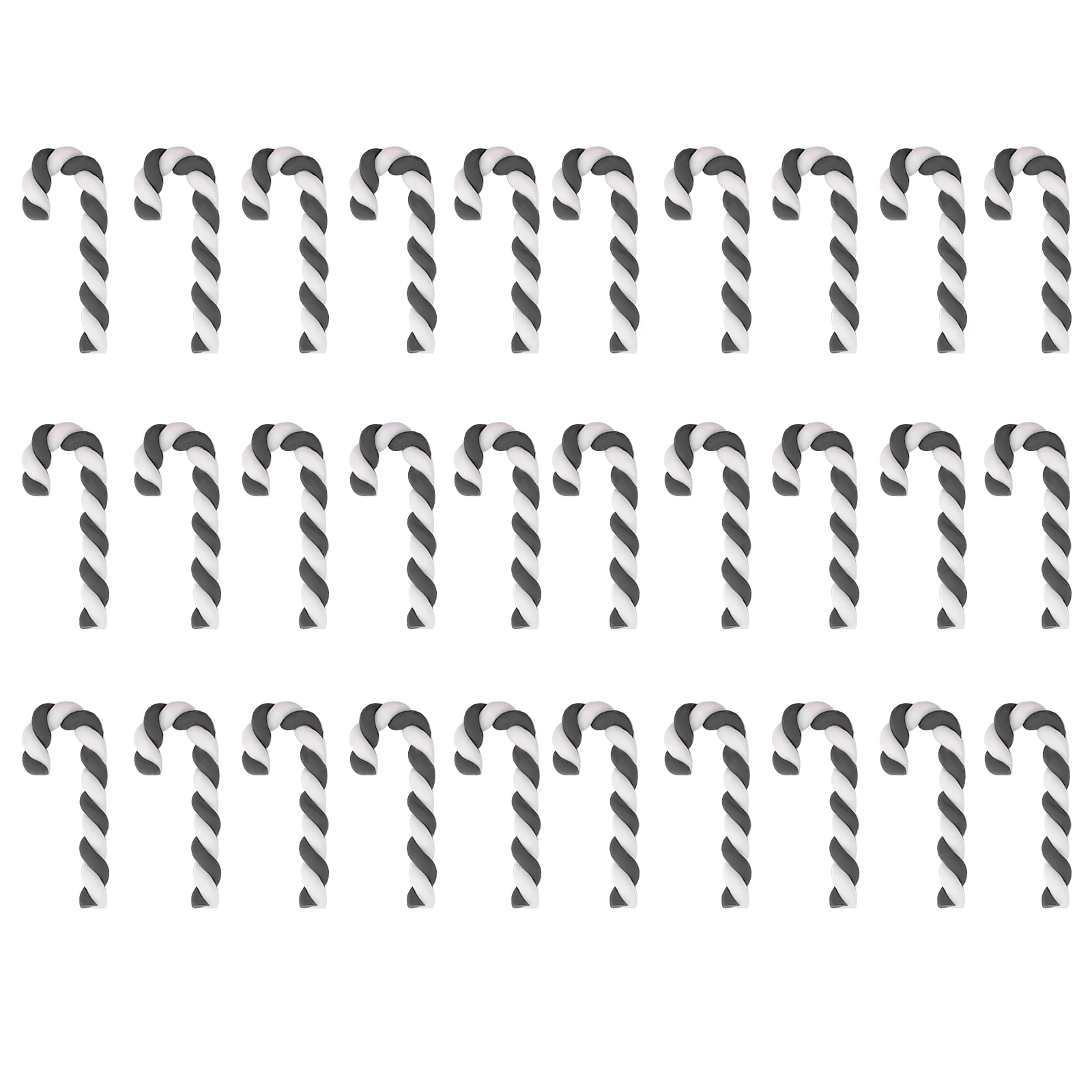 Candy Cane Border Clipart Black And White