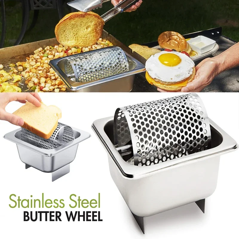 Butter-Wheel-for-Evenly-Spread-Stainless-Steel-Melted-Butter-Dispenser ...