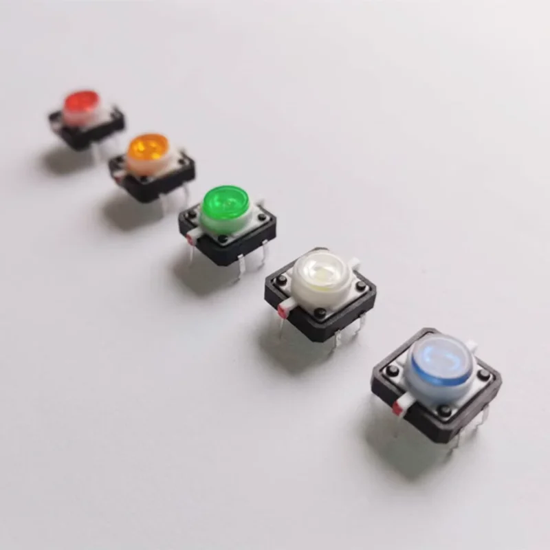 illuminated Tact Switch Push Button With Green /blue/red/white/yellow ...