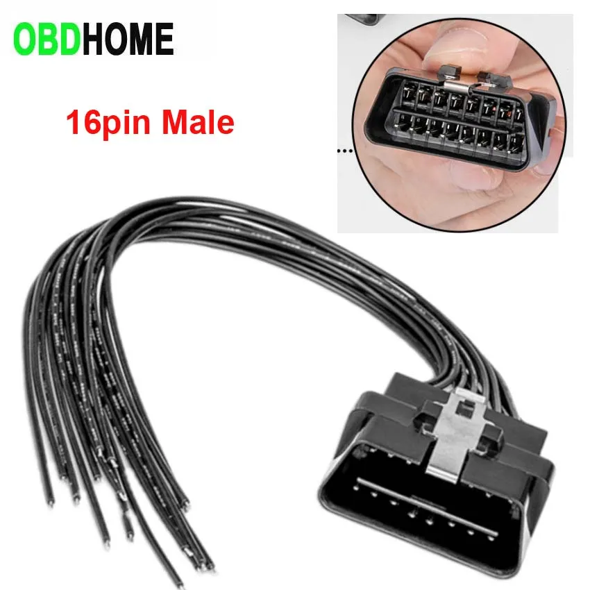 12V-Car-OBD2-16pin-Male-Head-To-Opening-Cable-Universal-Male-OBD-16-Pin ...