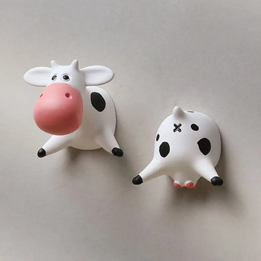 Creative Cartoon Cow Fridge Magnets Lying On Their Stomachs ...