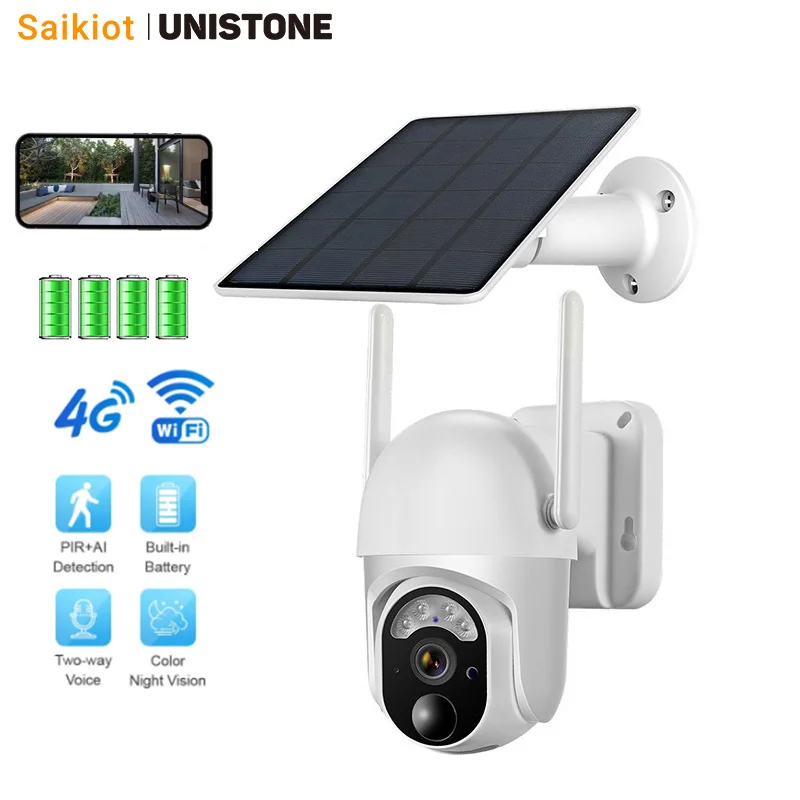 Saikiot-3MP-4G-WIFI-Mini-Solar-Camera-Solar-Powered-CCTV-Security ...