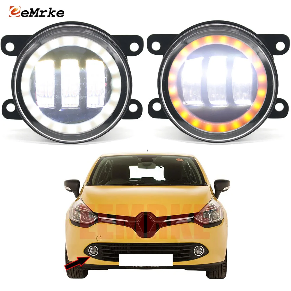 Led-Fog-Lights-Assembly-PTF-30W-W-Clear-Lens-for-Renault-Clio-4-Clio-IV ...