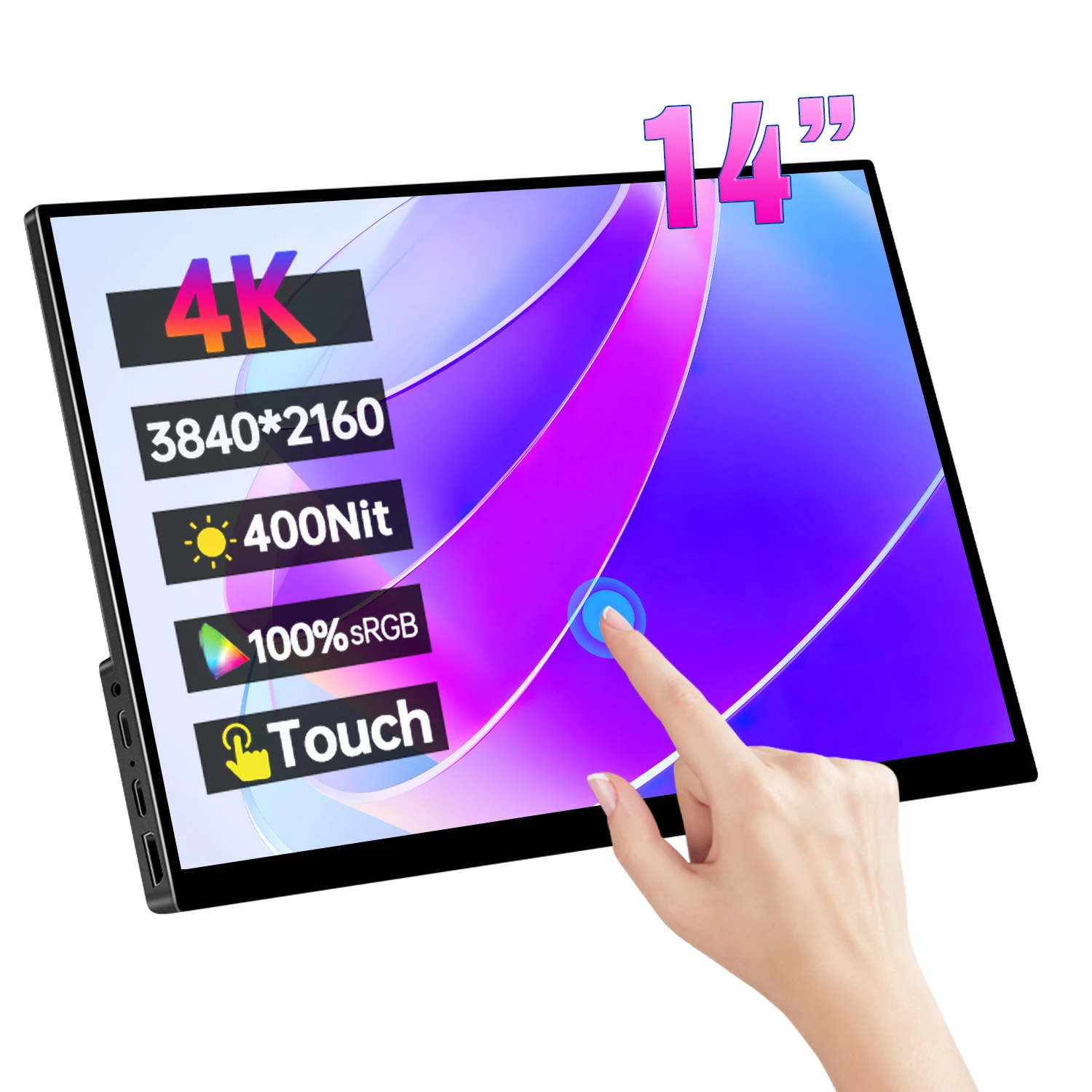 14-Inch-4K-UHD-Touchscreen-Portable-Monitor-3840-2160P-HDR-100-sRGB ...