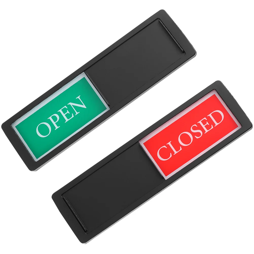 2 Pcs Indicator Sliding Door Magnetic Open Closed Sign for Home ...