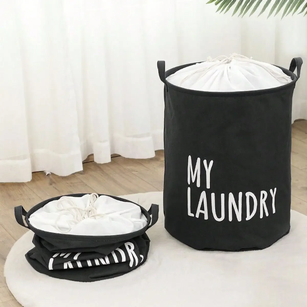 Laundry-Baskets-Collapsible-Drawstring-Storage-Basket-Large-Capacity ...