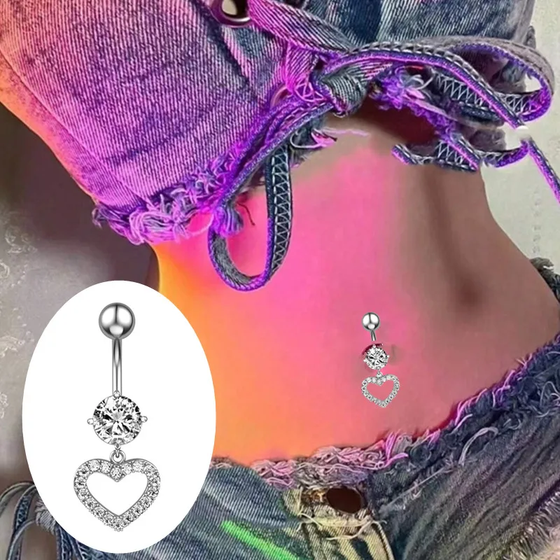 1PCS-Heart-Belly-Button-Piercing-Jewelry-Crystal-Love-Navel-Piercing-Dangle-For-Women-Cute-Belly ...