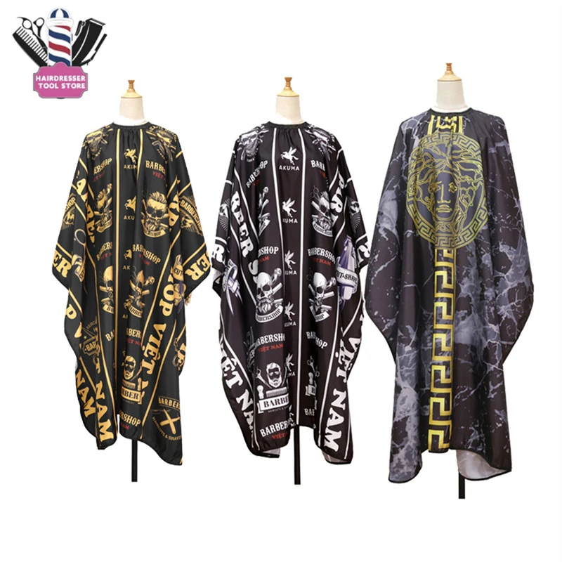 2022 Classic Hair Cutting Apron Waterproof Antistatic Hairdresser Cloth ...