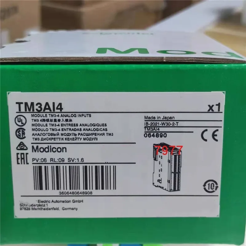 Nova caixa original tm3ai4 módulo TM3-4 entradas analógicas, unidade de ...