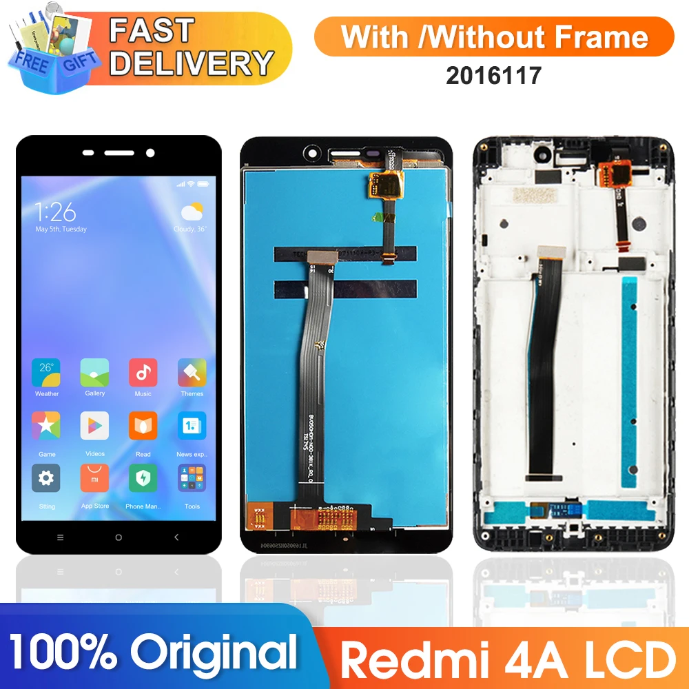 Pantalla táctil Digital de 5,0 pulgadas para Xiaomi Redmi 4A, repuesto ...