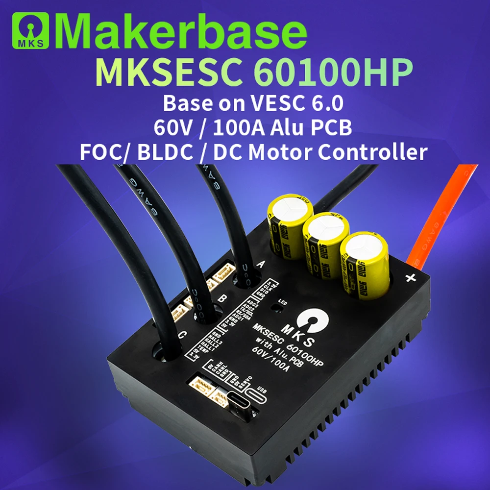 Makerbase-VESC-60100-V2-60V-100A-High-Current-With-Alu-PCB-Based-on ...