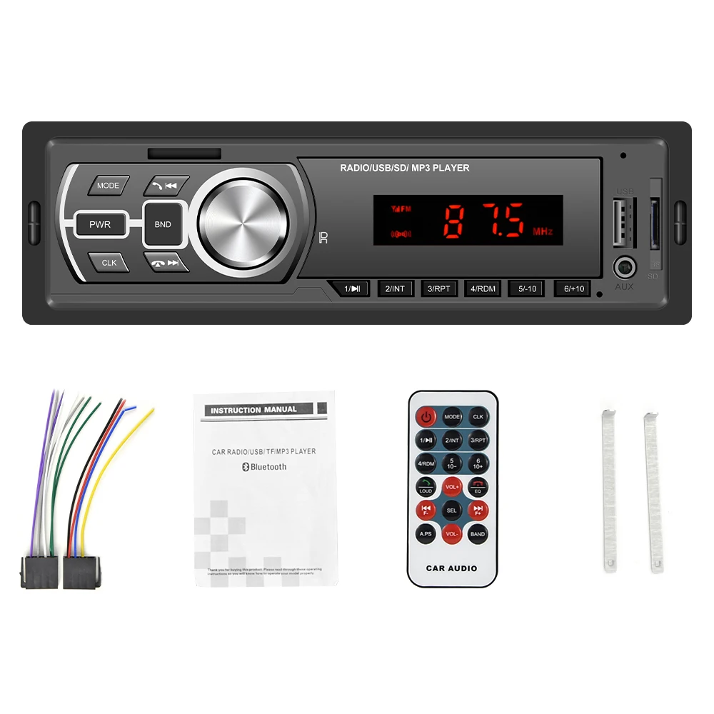 12V-In-Dash-1-Din-Car-MP3-Multimedia-Player-Bluetooth-Autoradio-Car ...