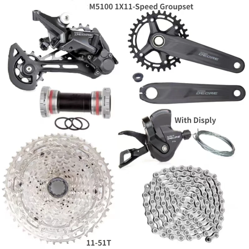 SHIMANO-DEORE-M5100-Groupset-MTB-Mountain-Bike-Groupset-1x-11-biegowa ...