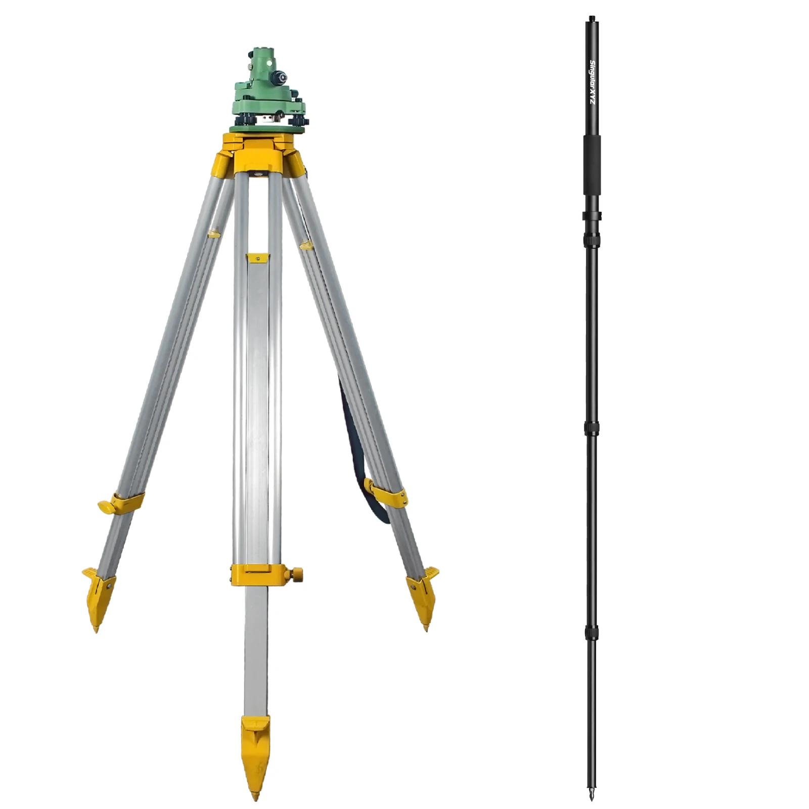 Survey Tripod Aluminum Laser Level Tripod, rover GPS Rover Rod-1.8m ...