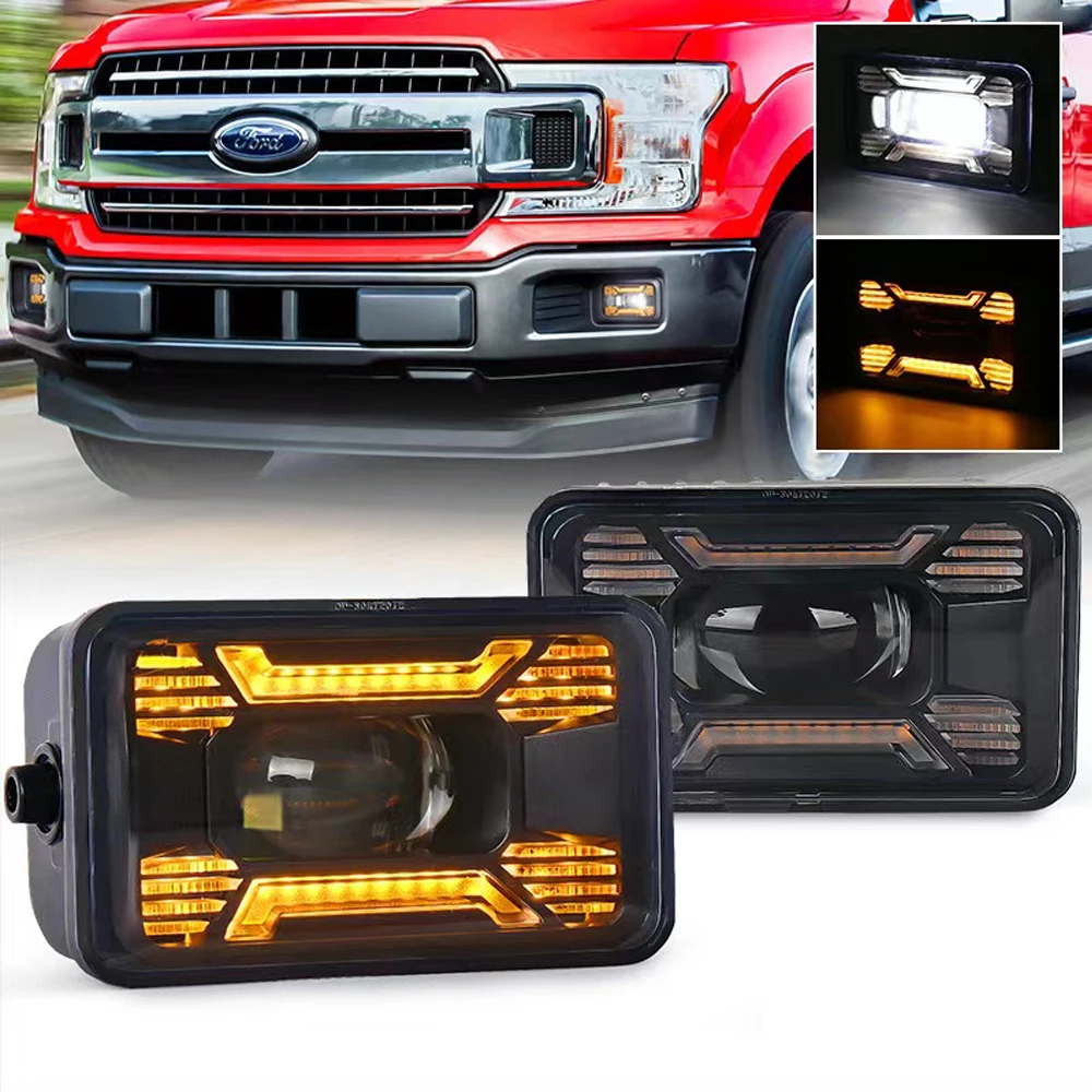 For-Raptor-F150-2015-2016-Retrofit-LED-Front-Fog-Light-LED-Turn-Signal ...