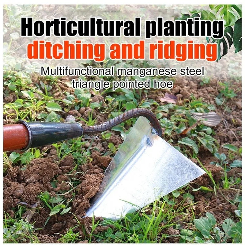 Agricultural ditching triangular pointed hoe ridging planting ...