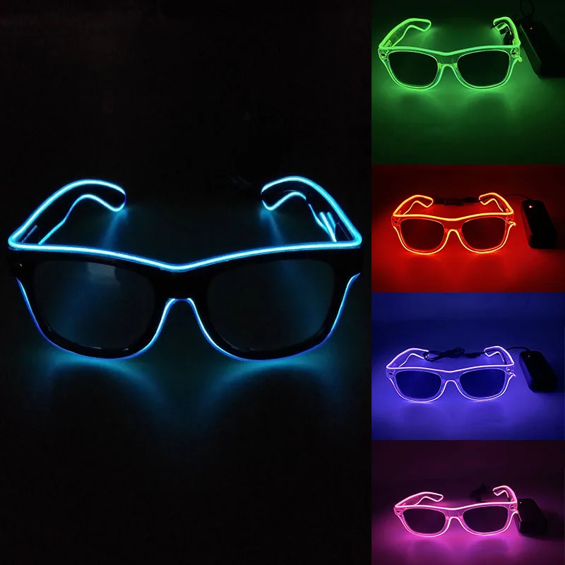 NEW-Led-Sunglasses-Lights-Rave-Parties-Glowing-Glasses-with-Led-Light ...