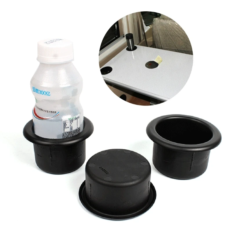 2Pcs Universal Plastic Drink Cup Holder Recessed Insert Water Bottle ...