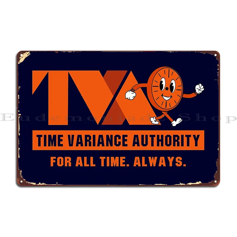 Tva-Time-Variance-Authority-Miss-Minutes-Metal-Plaque-Poster-Design ...