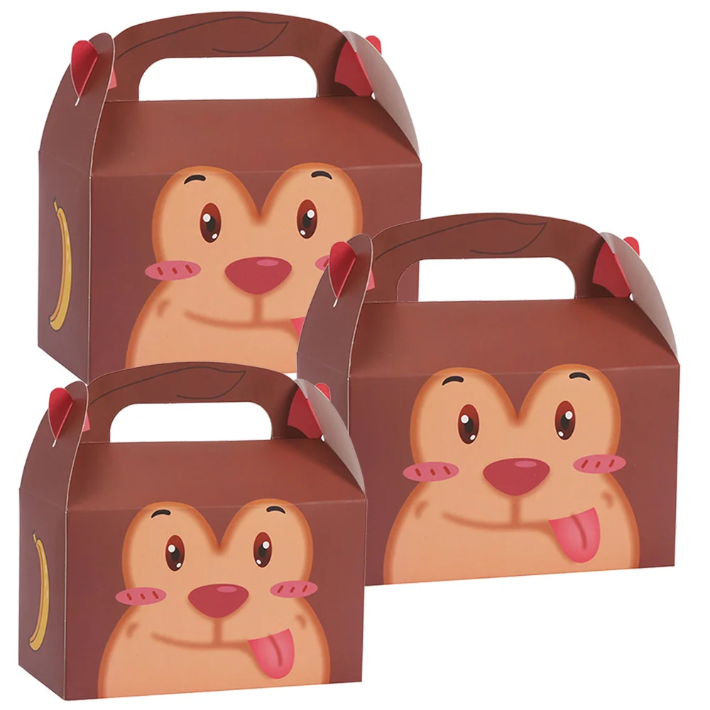 4-Pcs-Jungle-Theme-Monkey-Goodie-Bags-Monkey-Gift-Snacks-Treat-Candy ...