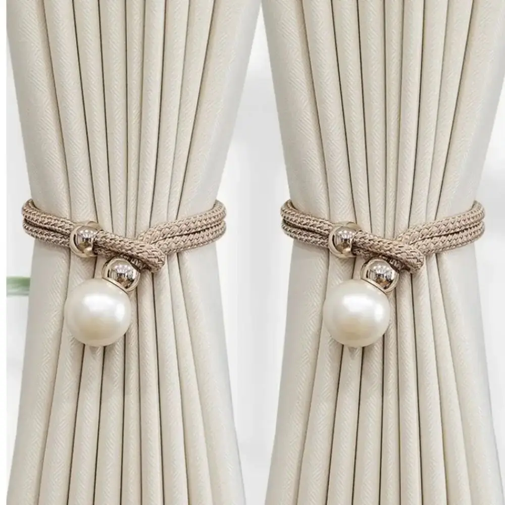 Adjustable Shining Pearl Curtain Clip Buckle Curtain Holder Night Pearl ...