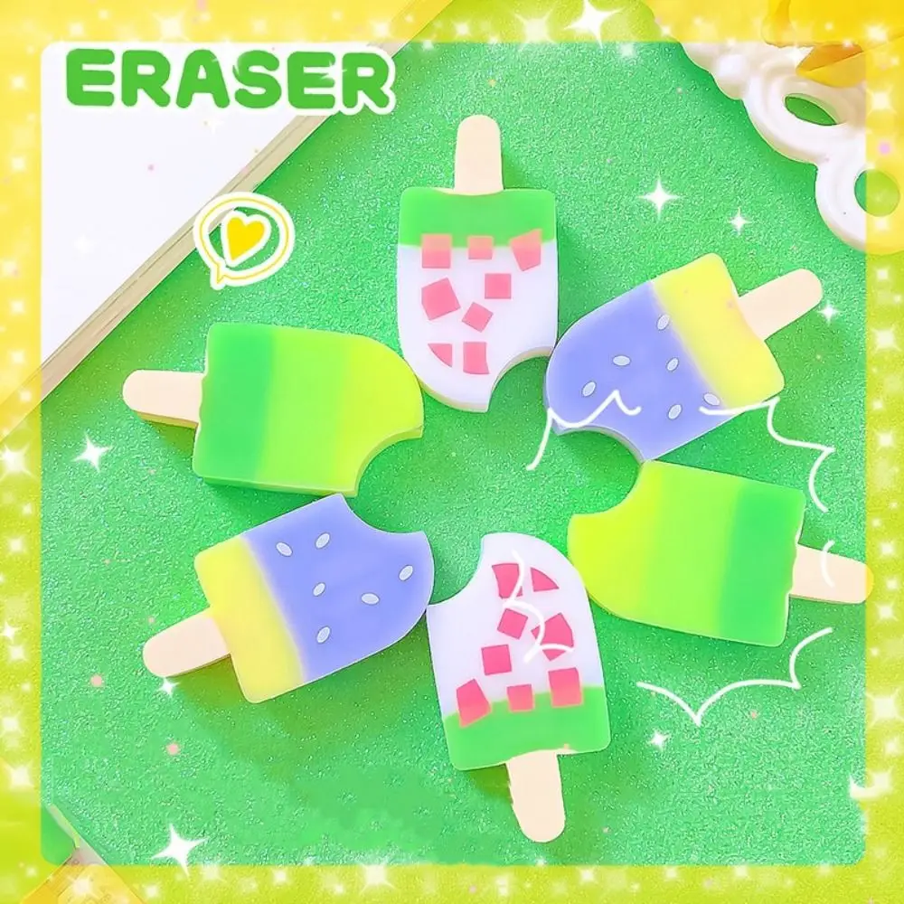 New-Design-Cute-Ice-Cream-Eraser-Novelty-Creative-Popsicle-Pencil ...