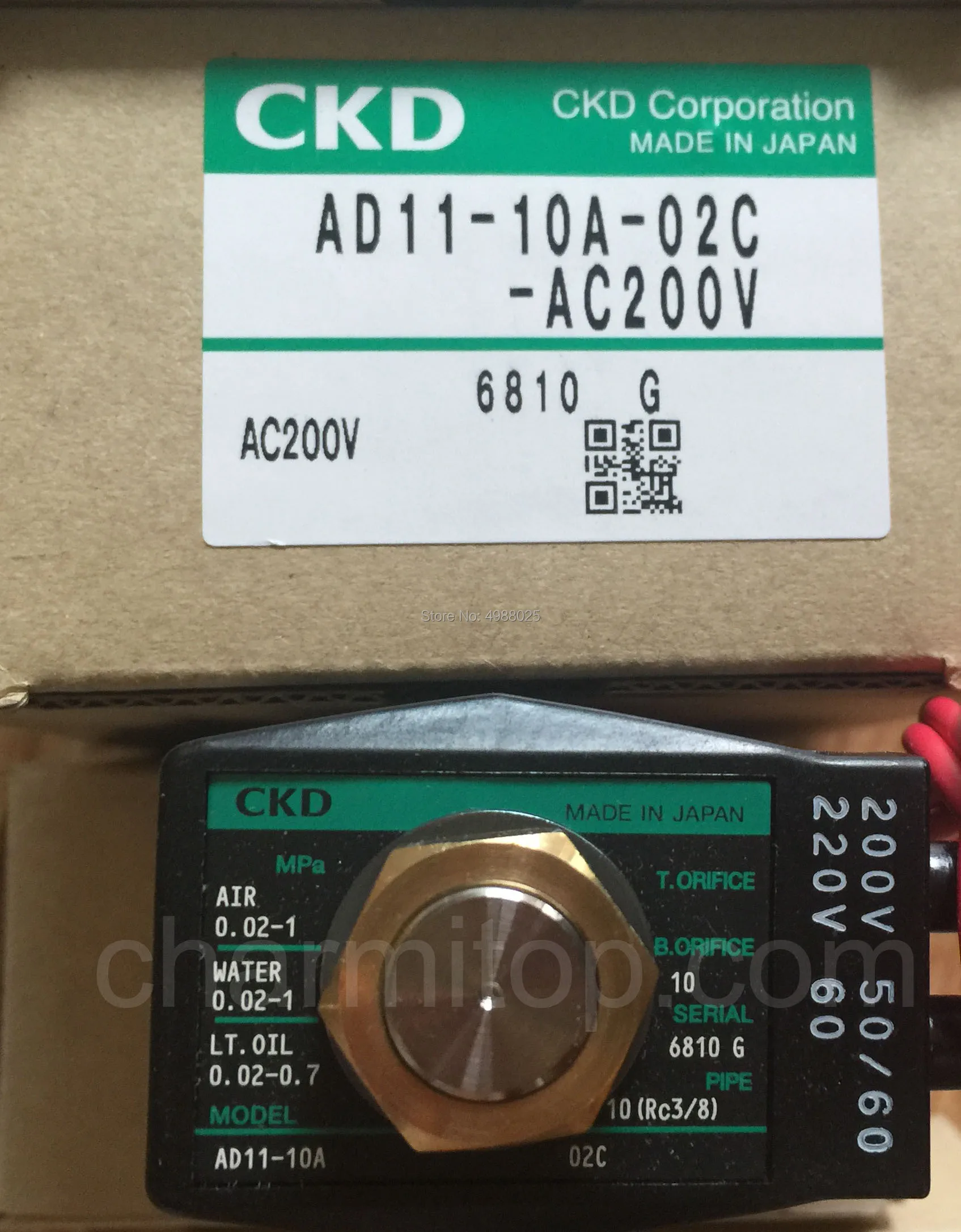 Sodick Wire cut EDM 기계 용 CKD 밸브 AD11-10A-02C-AC200V - 티몬