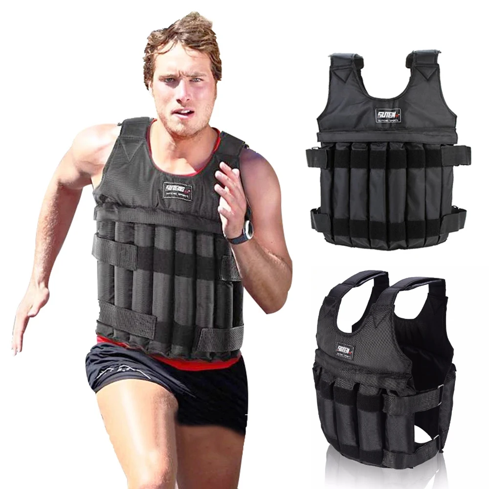 Run-Loading-Weighted-Vest-Adjustable-Exercise-Training-Fitness-Jacket ...