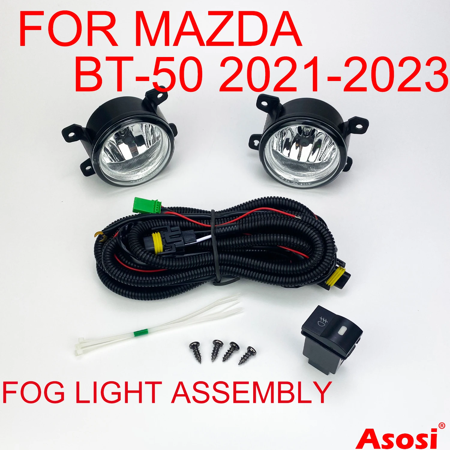 Front-Bumper-Fog-Lights-Assembly-For-Mazda-BT-50-2021-2022-2023 ...